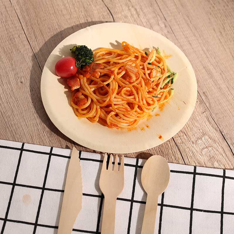 Eco-friendly Disposable Biodegradable Round Wooden Plates from China ...